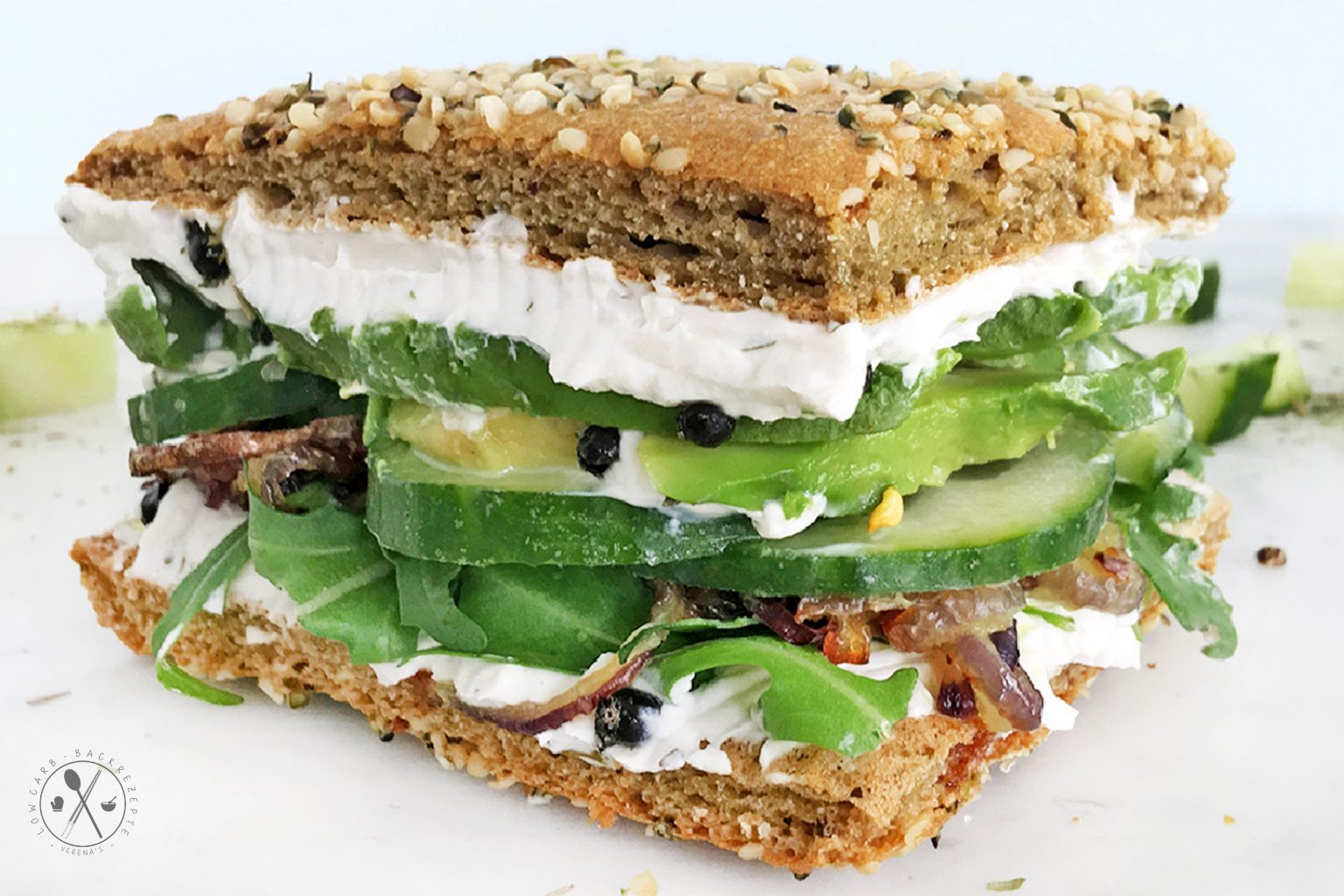 Low Carb Sandwich-Brot - Lowcarb-Backrezepte.de